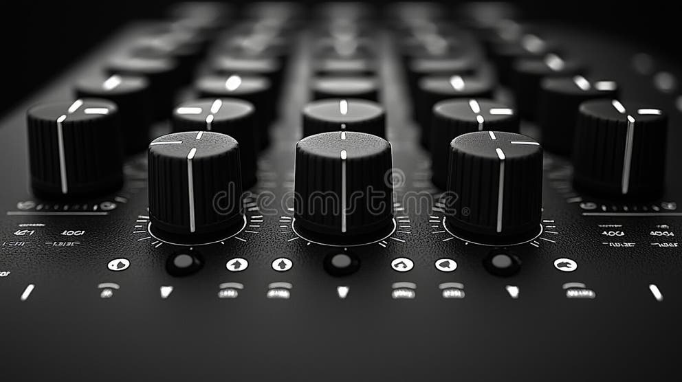 A Sleek Grayscale User Interface Design Featuring High-contrast Buttons ...