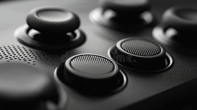 A Sleek Grayscale User Interface Design Featuring High-contrast Buttons ...