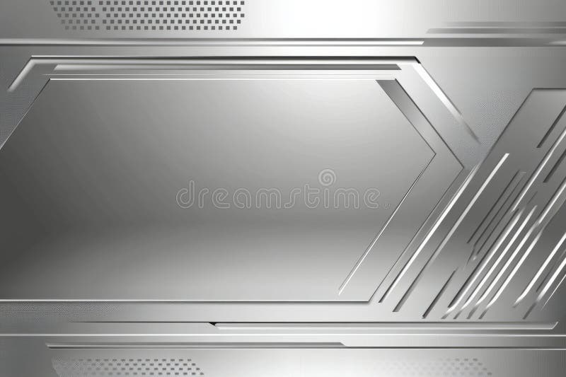 Sleek Grey Abstract Background with Futuristic Metallic Textures ...