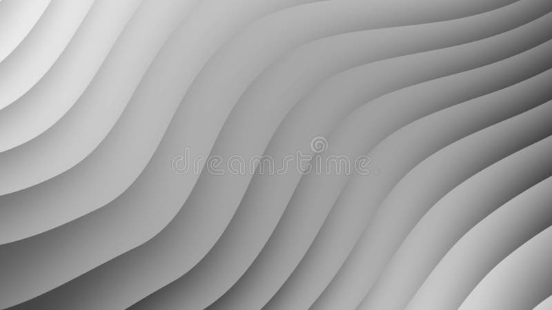 Sleek Grey Abstract Wavy Pattern Loop Animation. Stock Video - Video of curve, abstract: 343034913