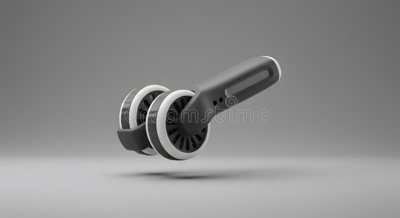 Innovative Design Grey and White Dual Wheel Handheld Gadget Product ...