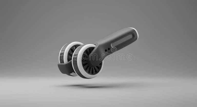 Innovative Design Grey and White Dual Wheel Handheld Gadget Product ...