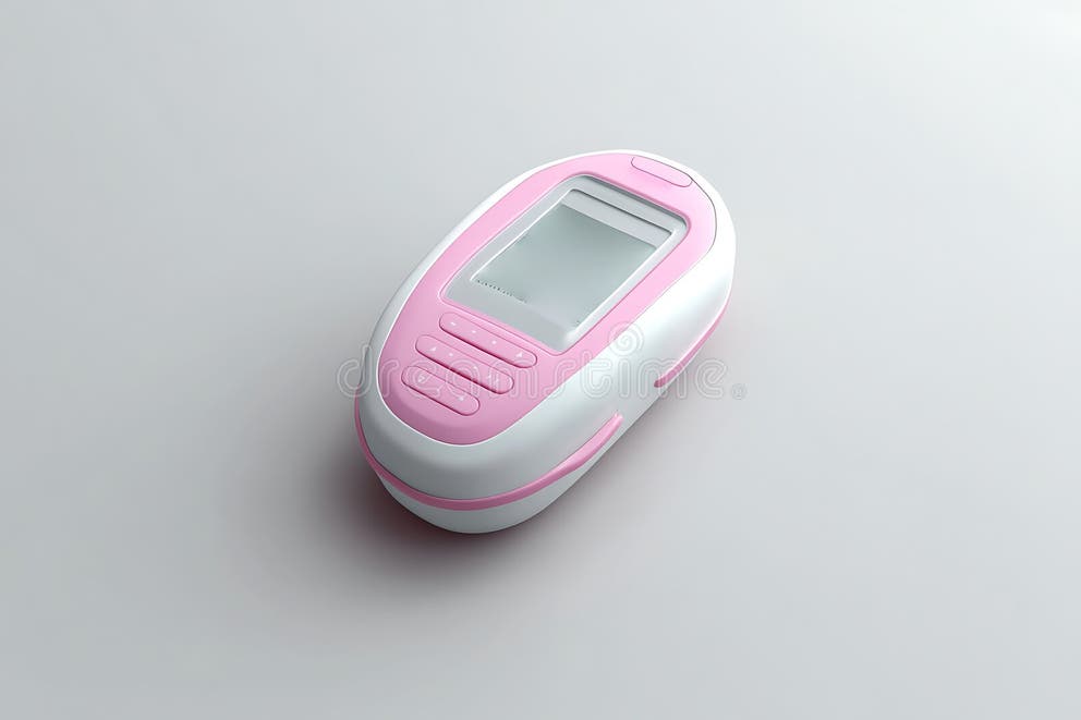 Modern Pink and White Ovulation Tracker Device 3D Render for Fertility ...