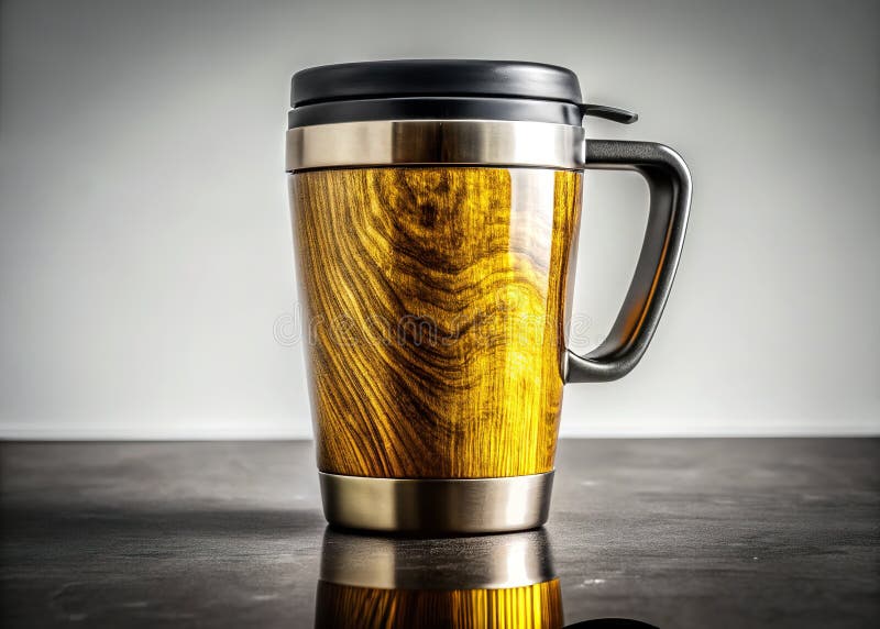 Sleek Handleless Travel Mug in Monochrome Elegance Capturing the ...