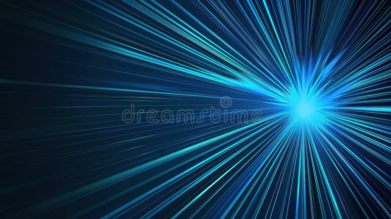 A Sleek Illustration Showcasing Dynamic Blue Light Rays in a Striped ...
