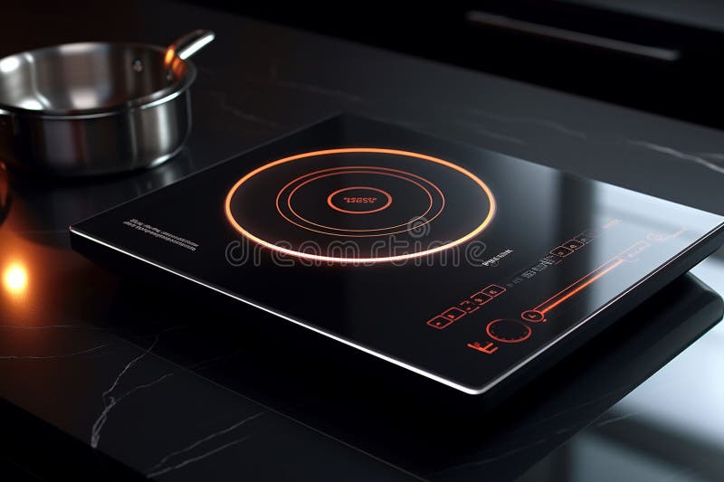Sleek Induction Cooktops for Precise and Fast Cook Stock Illustration ...