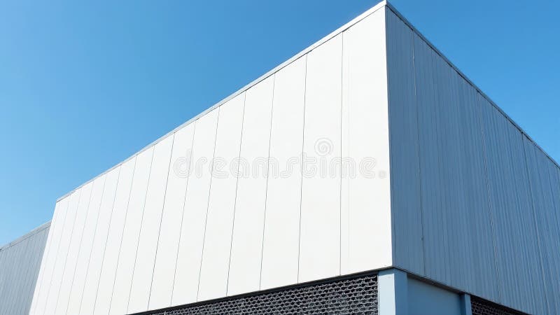 Sleek Industrial Facade with Expanded Metal Cladding a Contemporary ...