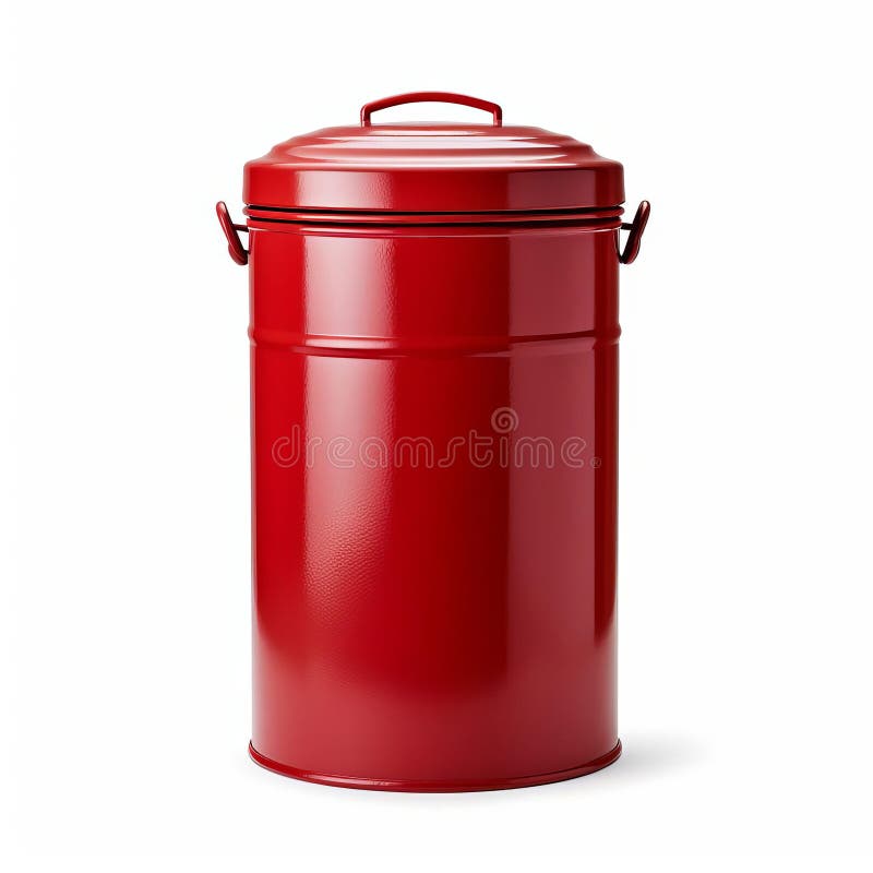 Sleek Industrial Red Metal Container Bin Design Concept Stock ...