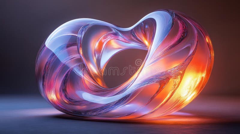 Sleek Infinite Loop Design in Vibrant Colors Stock Illustration ...