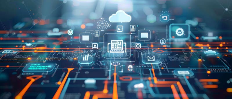 Sleek Infographic Showcasing Secure Document Management with Cloud ...