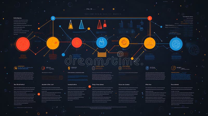 Sleek Infographic Template Bold Labels Stock Illustration ...