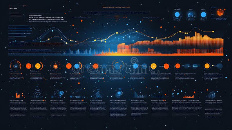 Sleek Infographic Template Bold Labels Stock Illustration ...