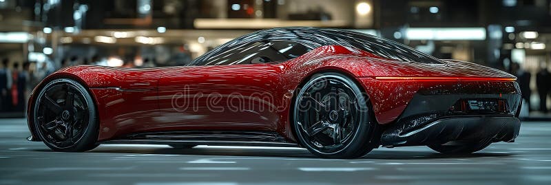 Sleek and Innovative Red Supercar Concept with Futuristic Design and ...