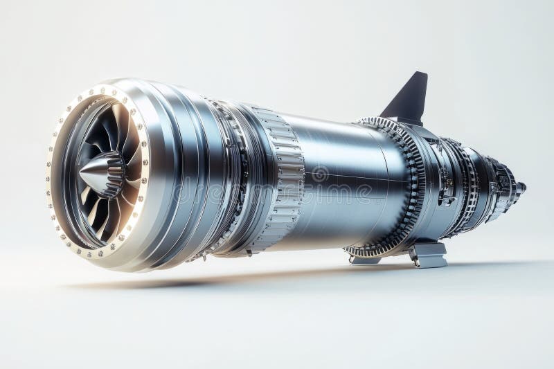 A Sleek Jet Engine with a Shiny Surface. it Represents Advanced ...