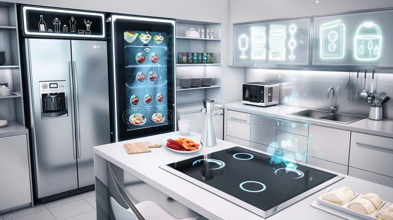 This Sleek Kitchen Showcases Advanced Appliances, with a Touchscreen ...