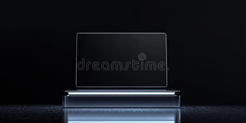 A Sleek Laptop Computer is Prominently Displayed on a Table, Set ...