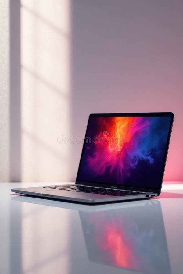 Sleek Laptop, Single Continuous Line, Minimalist Design, Future, Line ...