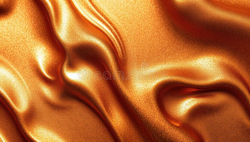 Sleek Liquid Copper Texture with Shimmering Waves and Reflections ...