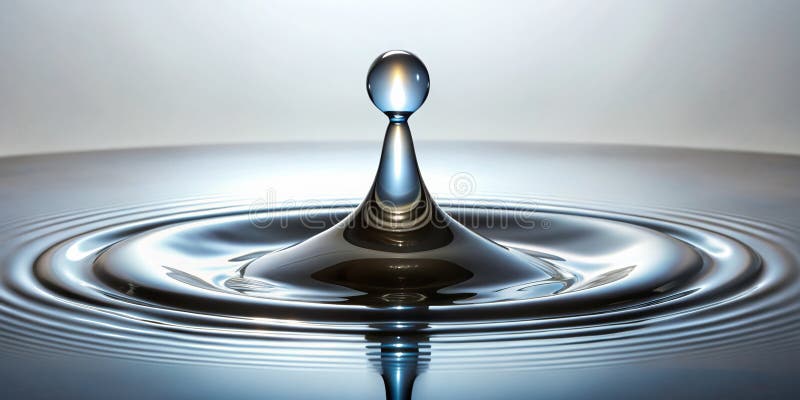 Sleek Liquid Drop Graphic Design Element a Modern Minimalist Visual for ...
