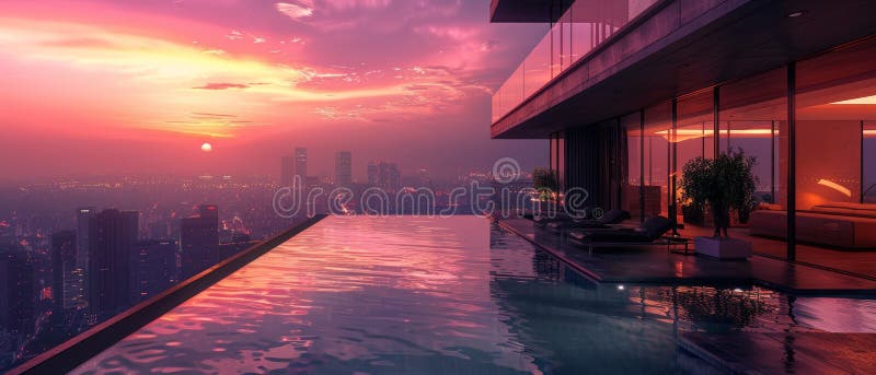 Sleek, Luxurious House with Rooftop Infinity Pool Overlooking City ...