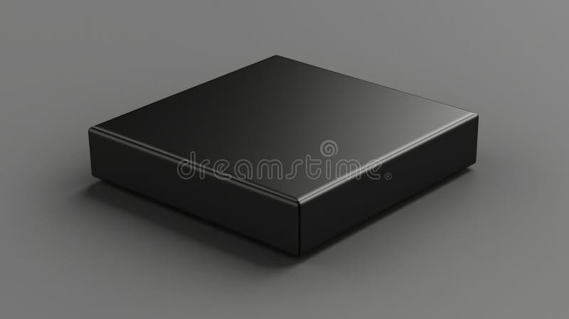 Luxury Minimalist Packaging Design Featuring a Matte Black Box in a ...