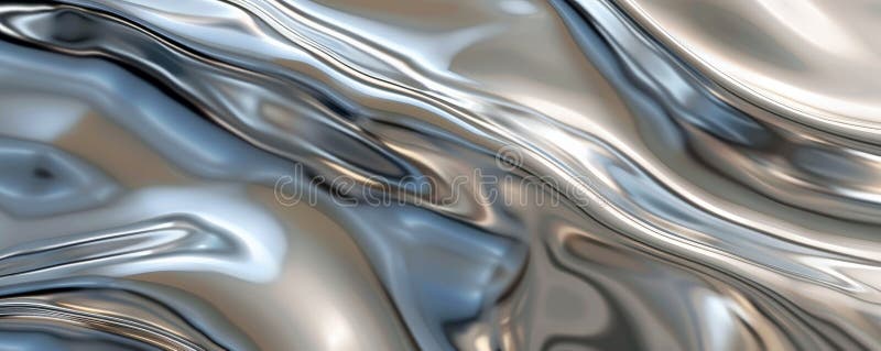 A Sleek Mercury Background with a Reflective, Liquid Metal Surface ...