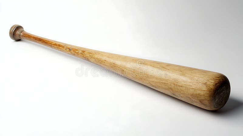 Sleek Metal Baseball Bat Isolated Against White Surface Stock Photo ...
