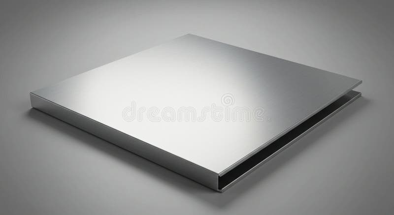 A Sleek, Metallic CD or DVD Case with a Glossy Silver Finish Lies ...
