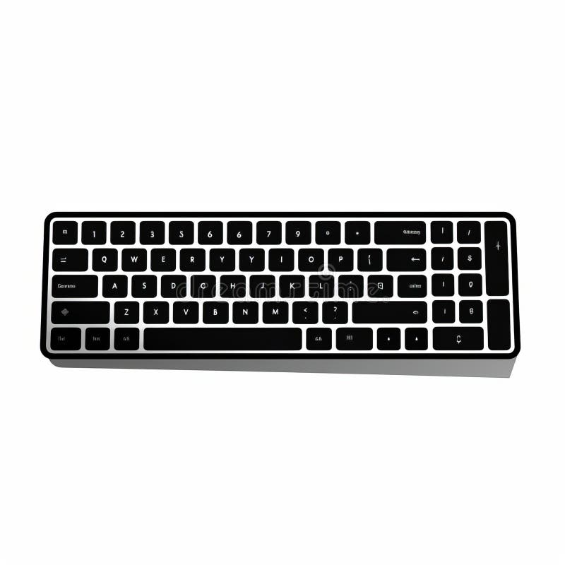Sleek Metallic Computer Keyboard Icon Pack in 8k 3d Style Stock ...