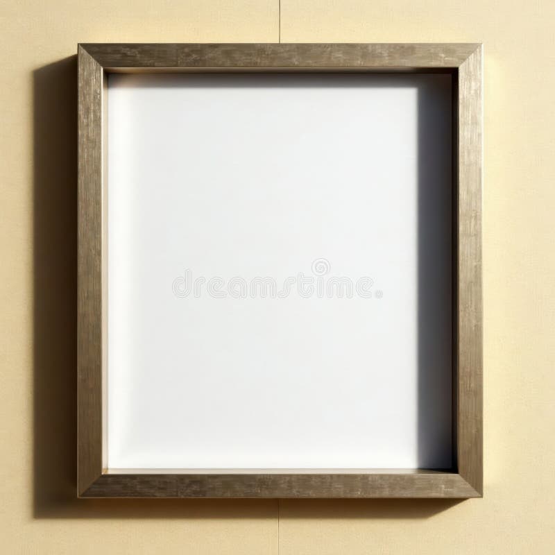 Sleek Metallic Frame, Clean Lines, Shadow Effect, Template, Clean ...