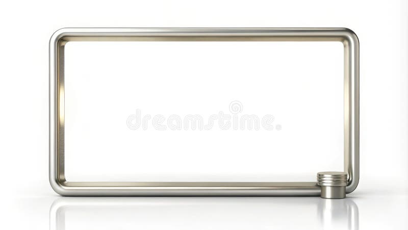 Sleek Metallic Frame with a Stack of Cylindrical Elements, Ideal for ...