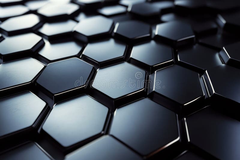 A Sleek Metallic Honeycomb Pattern with Smooth, Reflective Surfaces ...