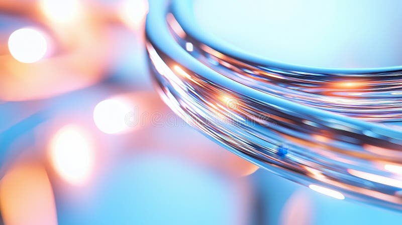 Smooth Flowing Stream Metallic and Creating a Dynamic Abstract ...