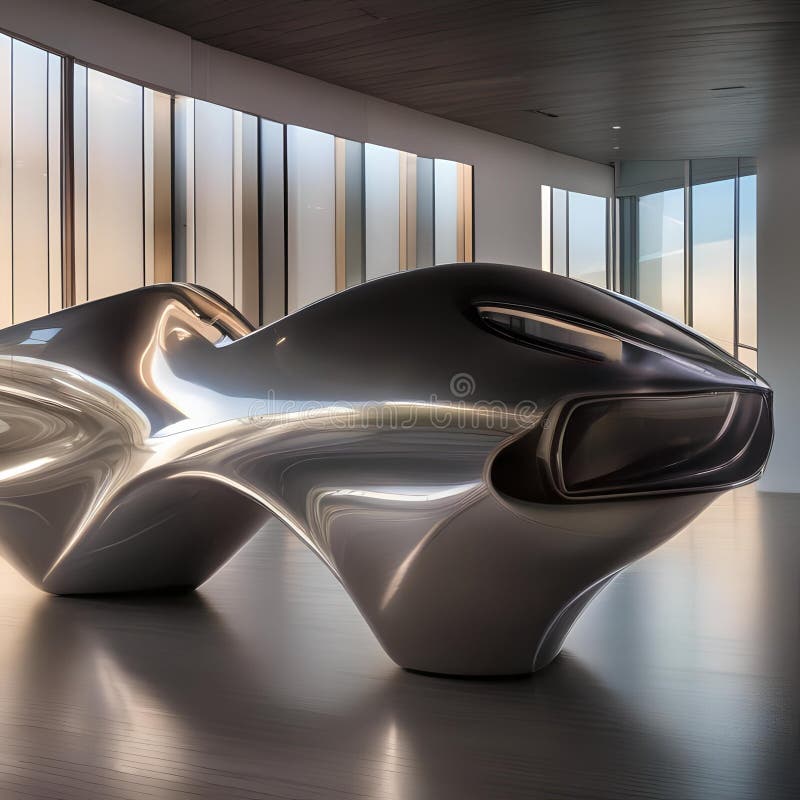 Sleek, Metallic Structures Bending and Flexing in a Rhythmic Dance of ...