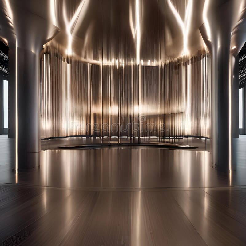 Sleek, Metallic Structures Bending and Flexing in a Rhythmic Dance of ...