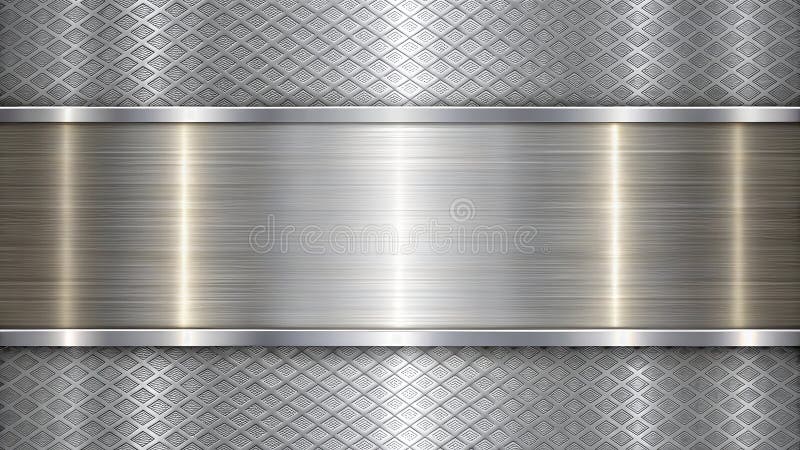 Sleek Metallic Texture with Brushed Metal and Geometric Pattern ...