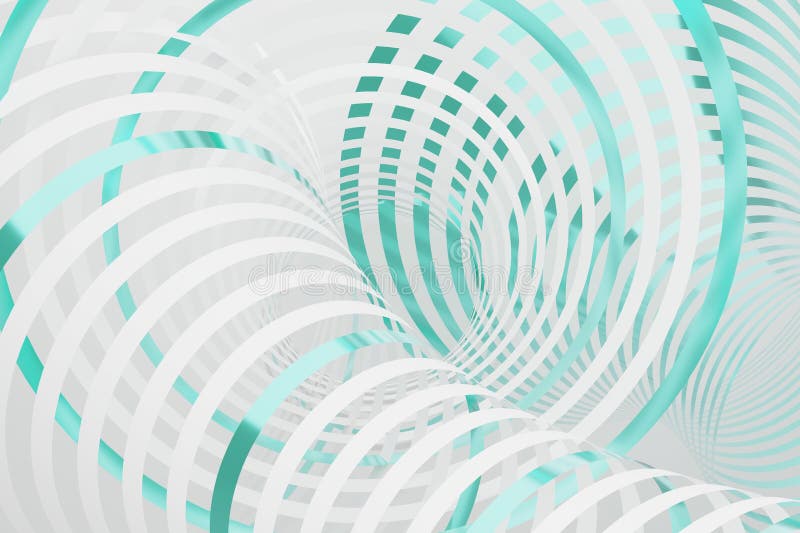 Sleek Metallic Turquoise Lines As Dynamic Spiral Pattern on Minimalist ...