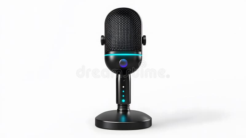 Sleek Microphone with Metallic Textures and Modern Design, Perfect for ...