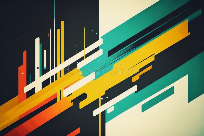 Sleek Minimalist Background. Creative Illustration Elements for Wall ...