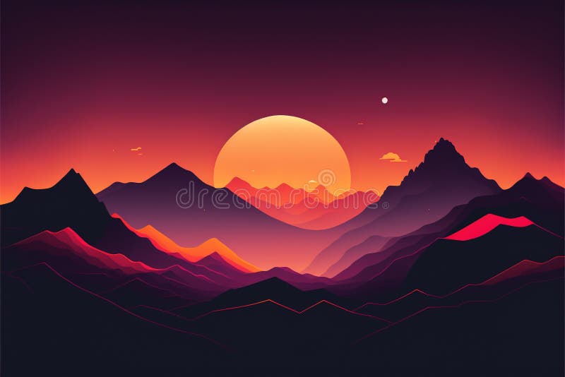 Sleek Minimalist Background. Creative Illustration Elements for Wall ...