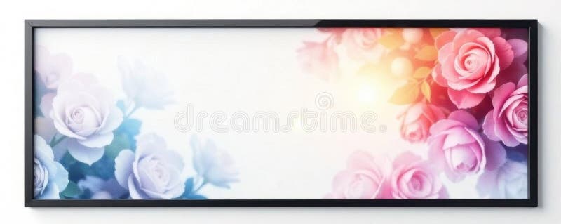 Sleek, Minimalist Black Frame Isolated on White , Template, Border ...