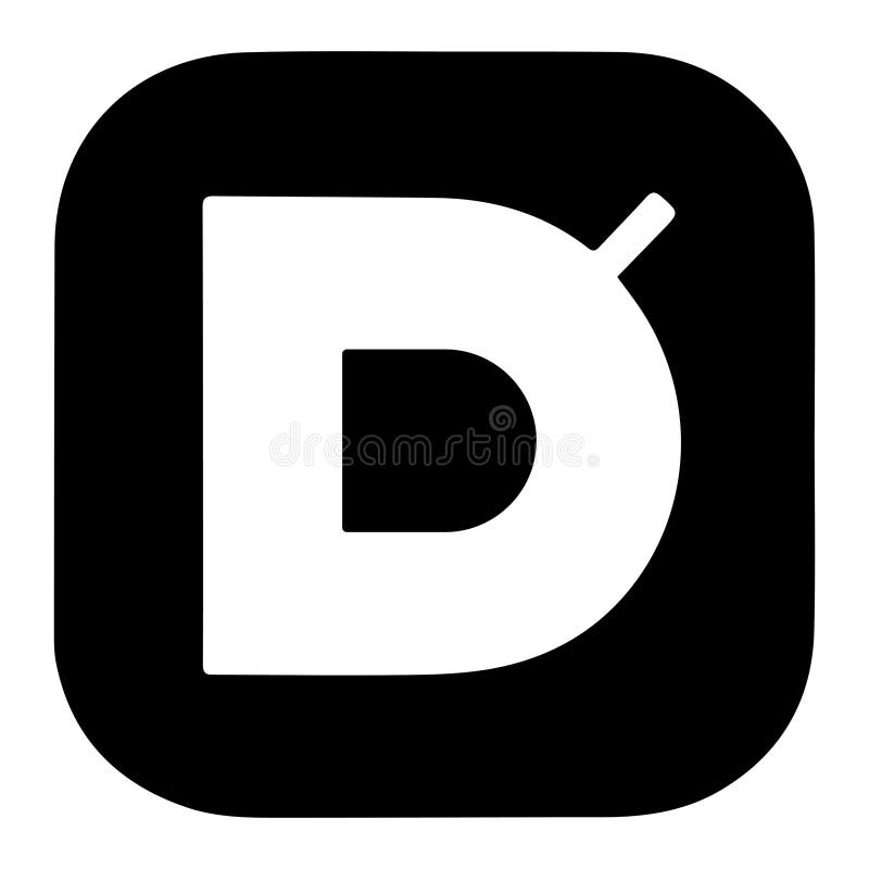 A Sleek and Minimalist Black and White Icon Stock Vector - Illustration ...