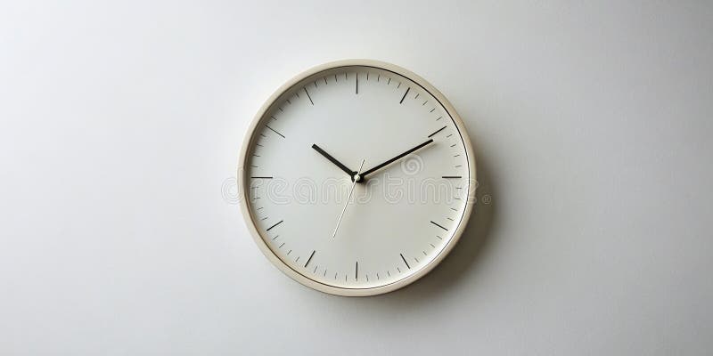 Sleek Minimalist Clock Face Design for Business Applications Simple ...