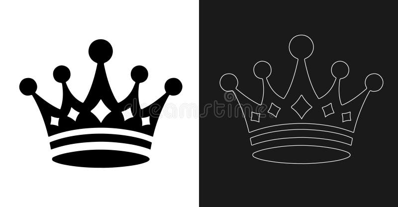 Royal Crown Icon Vector Illustration Stock Illustration - Illustration ...