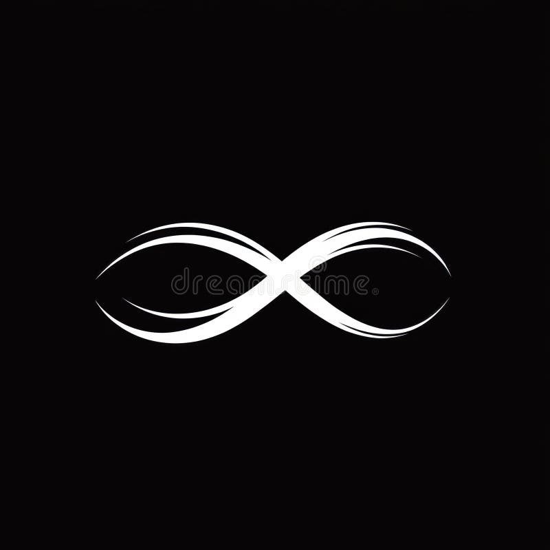 Stylish Infinity Symbol stock illustration. Illustration of flowing ...