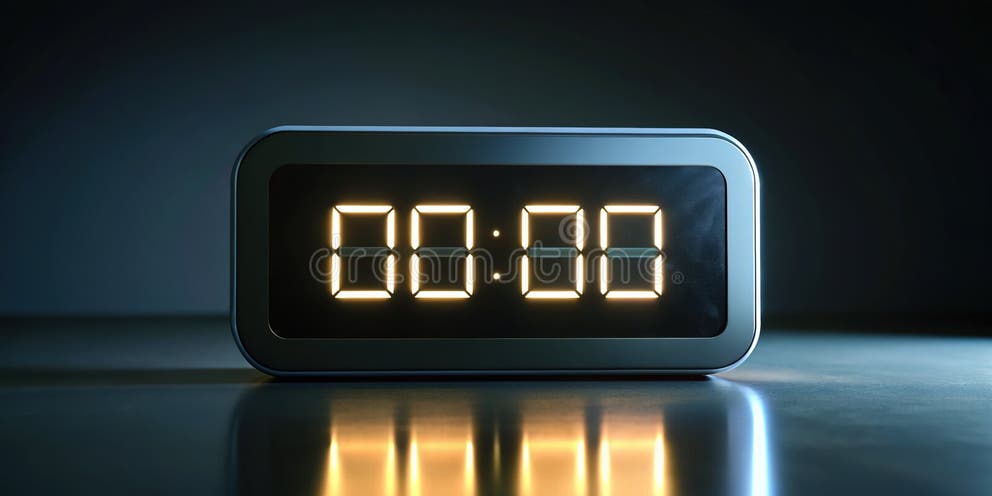 Sleek Minimalist Digital Clock Display a Modern Tech Interface for ...