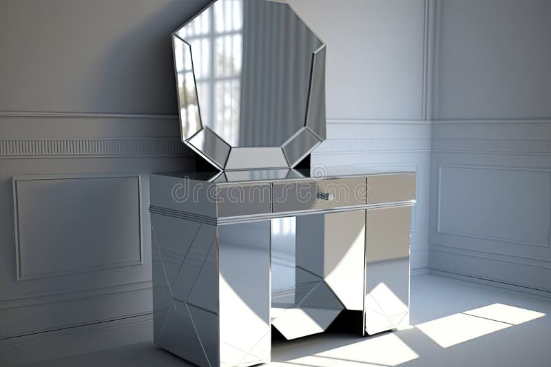 Sleek and Minimalist Dressing Table with Sleek Modern Design and ...