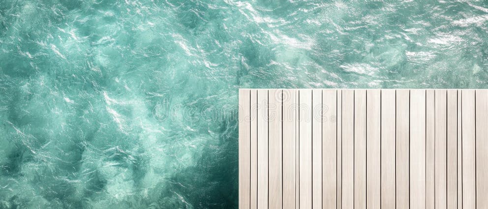 Sleek Minimalist Pool with White Decking Designed for Relaxation and ...