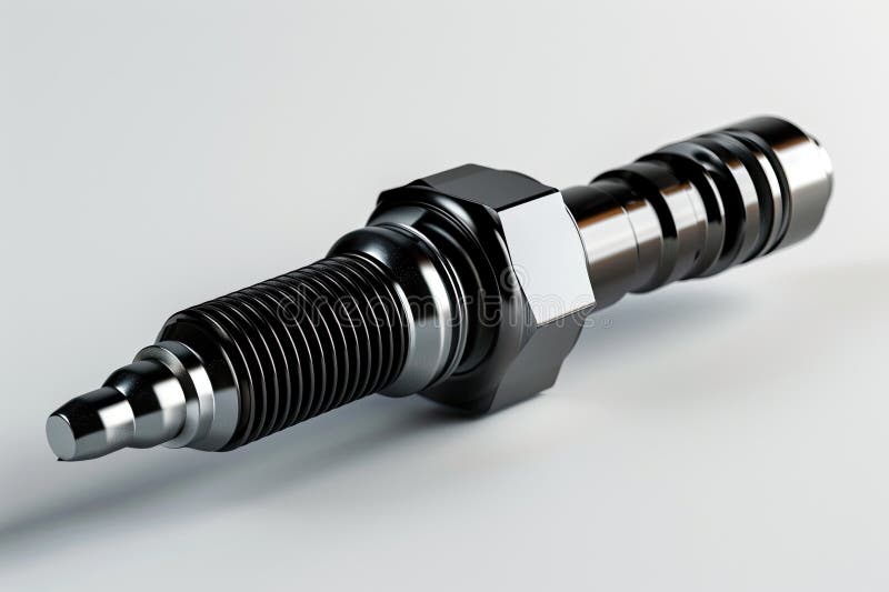 Sleek Minimalist Spark Plug Illustration Symbolizing Precision ...