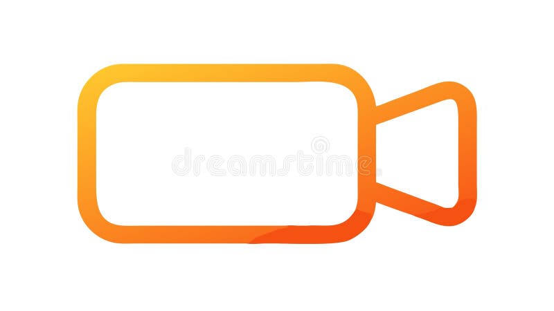 Sleek Minimalist Video Camera Outline Icon, Vector Design Generative AI ...